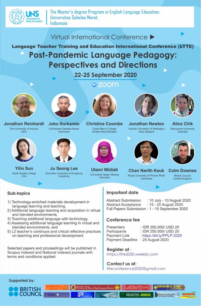 CALL FOR ABSTRACT : Language Teacher Training and Education ...